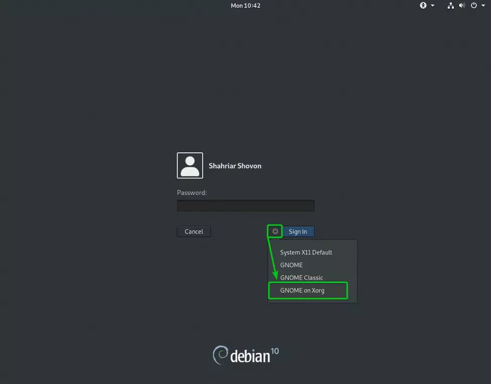 Comment activer le partage d'écran sur Debian 10 7078_4