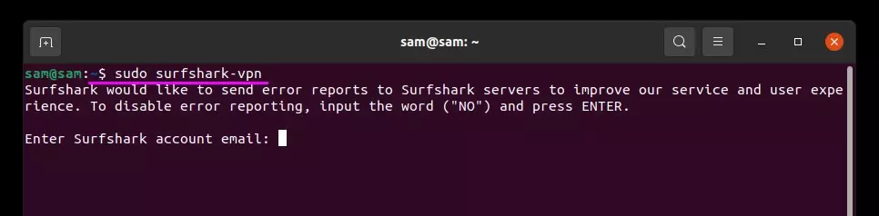 Ubuntu Linux rendszerének védelme a SurfShark VPN segítségével 7081_5