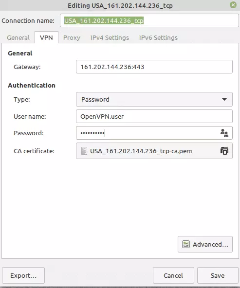 Instalacija VPN-a na Linux 7082_10