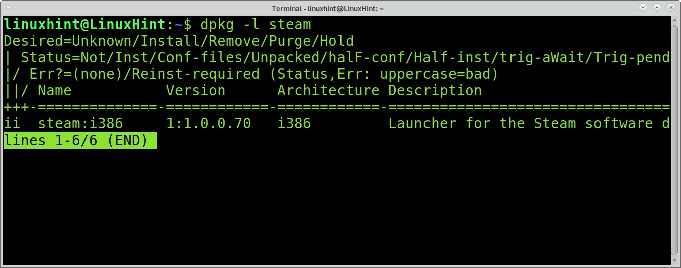 Wie überprüfe ich, ob ein Paket auf Debian und Ubuntu installiert ist? 7091_3