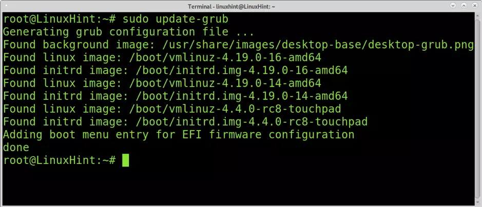 Guqula i-grub boot order kwiDebian Linux 7096_5