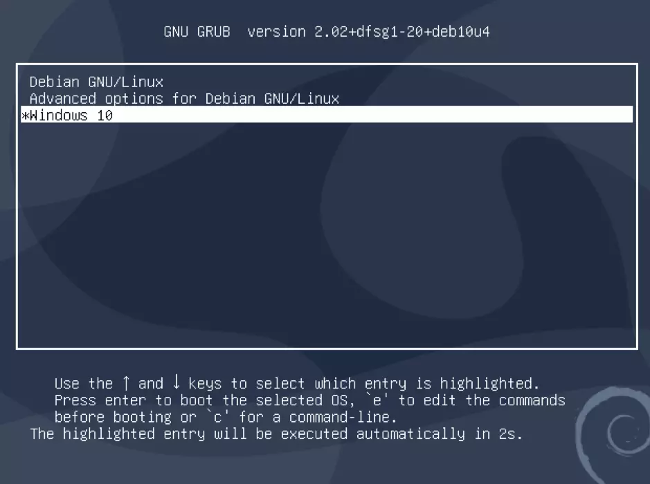 Modifica l'ordine di avvio di grub in Debian Linux 7096_6