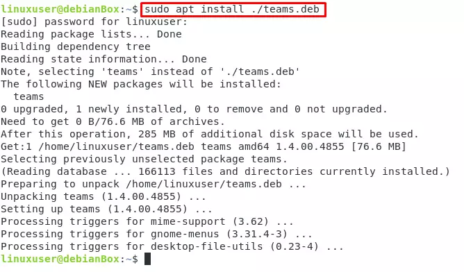 Hvordan installere Microsoft Teams på Debian 10 7102_5