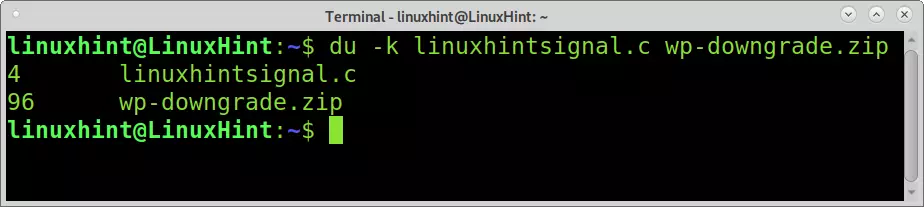 Linux Wc -C Επιλογή μέτρησης byte 7110_13