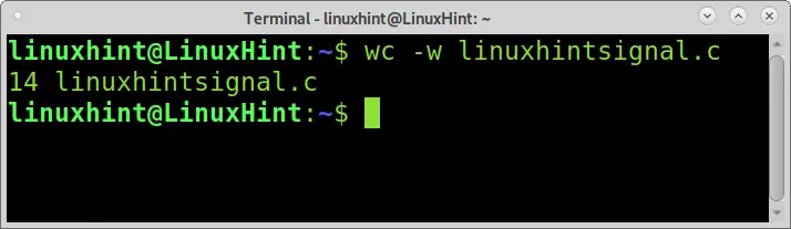 Linux Wc -C பைட்டுகளை எண்ணுவதற்கான விருப்பம் 7110_6