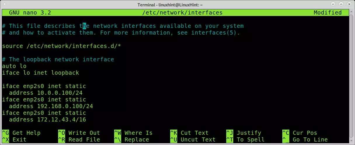 Como vincular varios enderezos a unha interface en Linux 7111_5