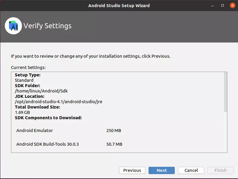 برنامج Android Studio Ubuntu التعليمي 7155_14