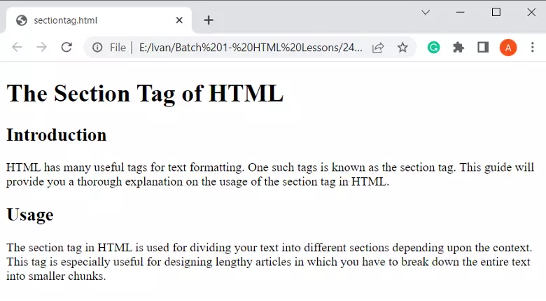 Tag Bagéan HTML 7183_2