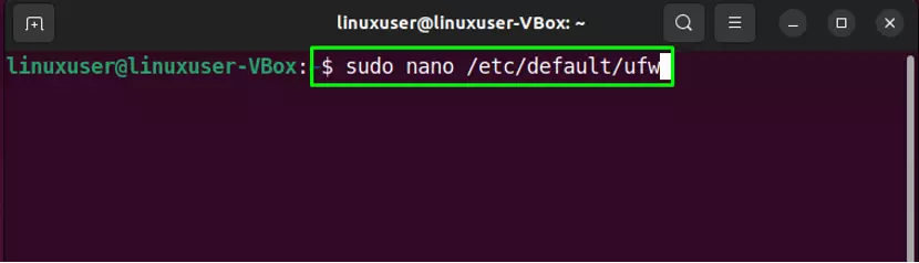 Ubuntu 22.04'та UFW белән Firewall'ны ничек урнаштырырга 71_10