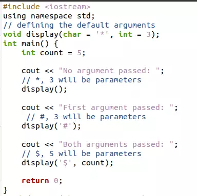 C++ Defolt Parametrləri 7250_3