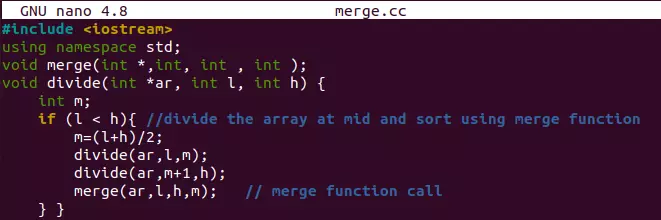 C++ Sortunu birləşdirin 7251_1