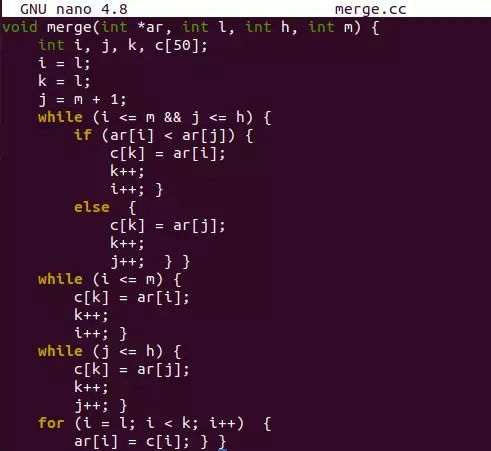 C++ Sortunu birləşdirin 7251_2
