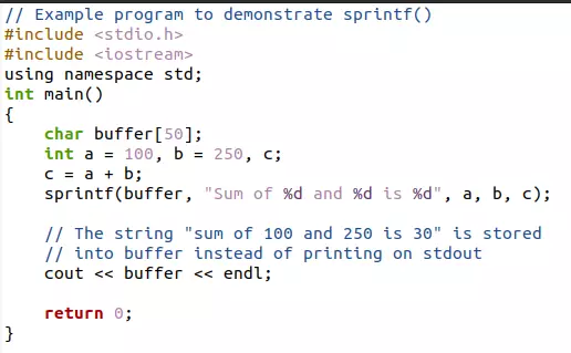 C++ Sprintf 7253_7