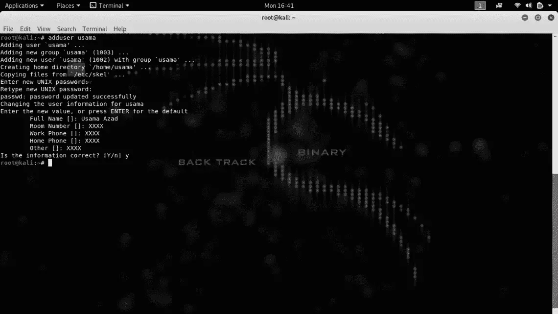 Come aggiungere un utente non root a Kali Linux 7292_1