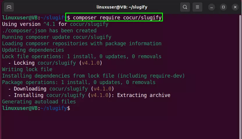 Kako namestiti in uporabljati PHP Composer na Ubuntu 22.04 72_14