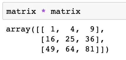 Python: Mga Vector, Matrice at Array na may NumPy 7324_11