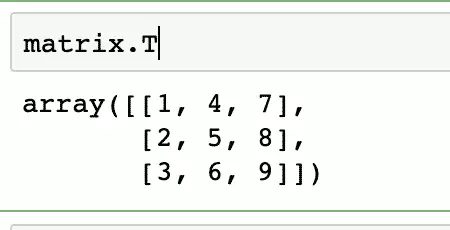 Python: Mga Vector, Matrice at Array na may NumPy 7324_5