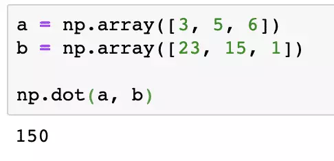 Python: Mga Vector, Matrice ug Array nga adunay NumPy 7324_8