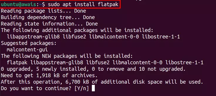 Faʻafefea ona faʻapipiʻi ma faʻaoga Flatpak ile Ubuntu 22.04 7346_2