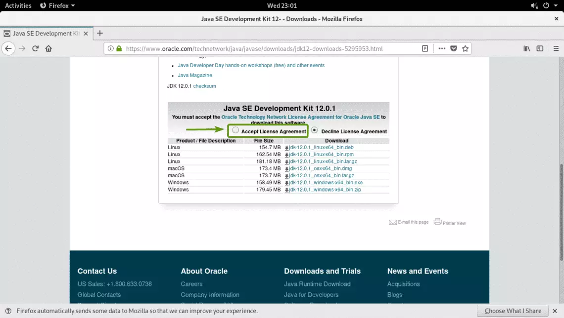 Maitiro ekuisa JDK 12 paArch Linux 7393_2