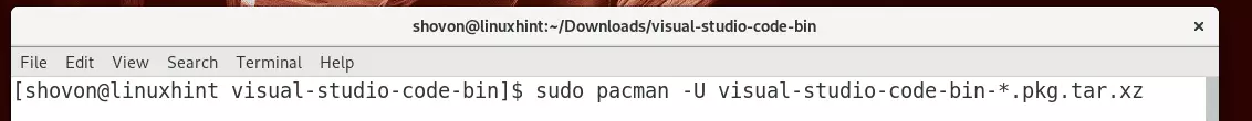 Instalar código de Visual Studio Arch Linux 7397_14