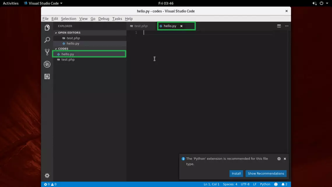 Visual Studio Code Arch Linux ස්ථාපනය කරන්න 7397_29