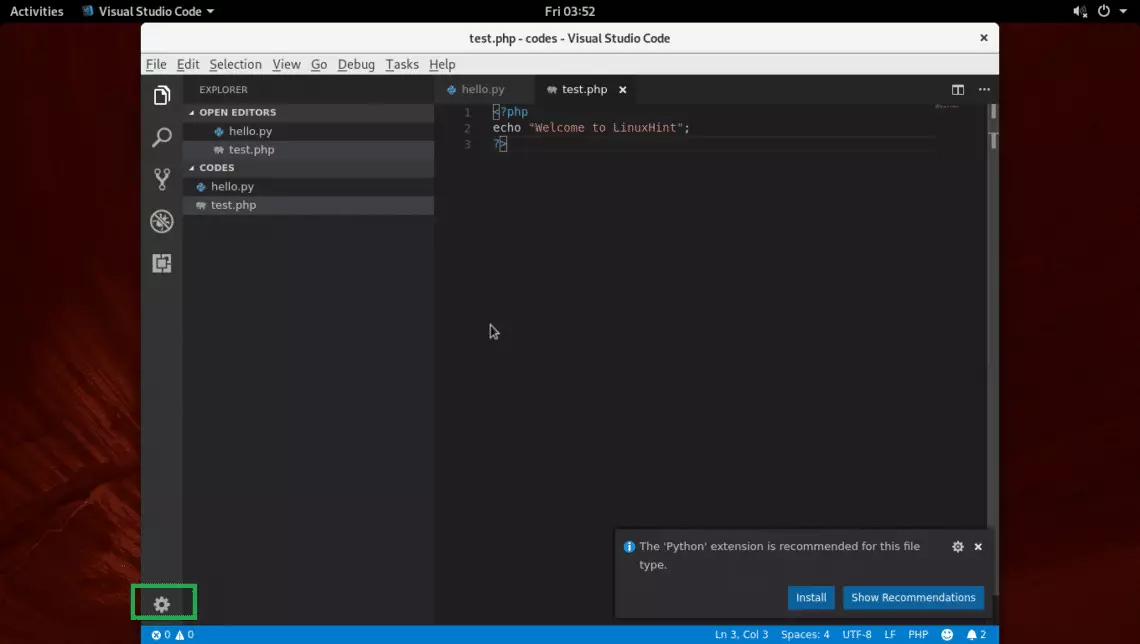 Visual Studio Code Arch Linux ස්ථාපනය කරන්න 7397_31