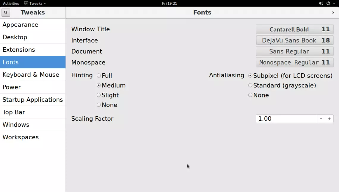 Kā pielāgot fontus programmā Arch Linux 7400_14