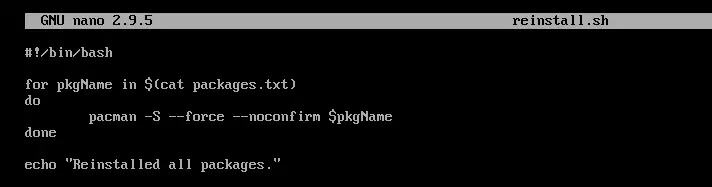 Installieren Sie alle Pakete mit Pacman unter Arch Linux neu 7403_11