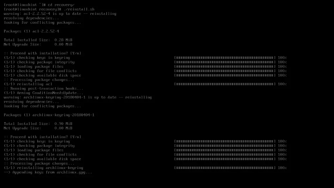 I-install muli ang Lahat ng Package kasama si Pacman sa Arch Linux 7403_14