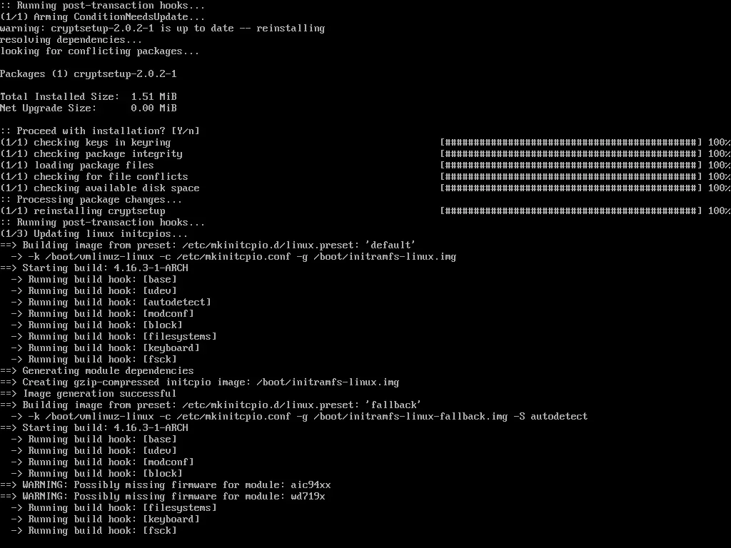 Installieren Sie alle Pakete mit Pacman unter Arch Linux neu 7403_15