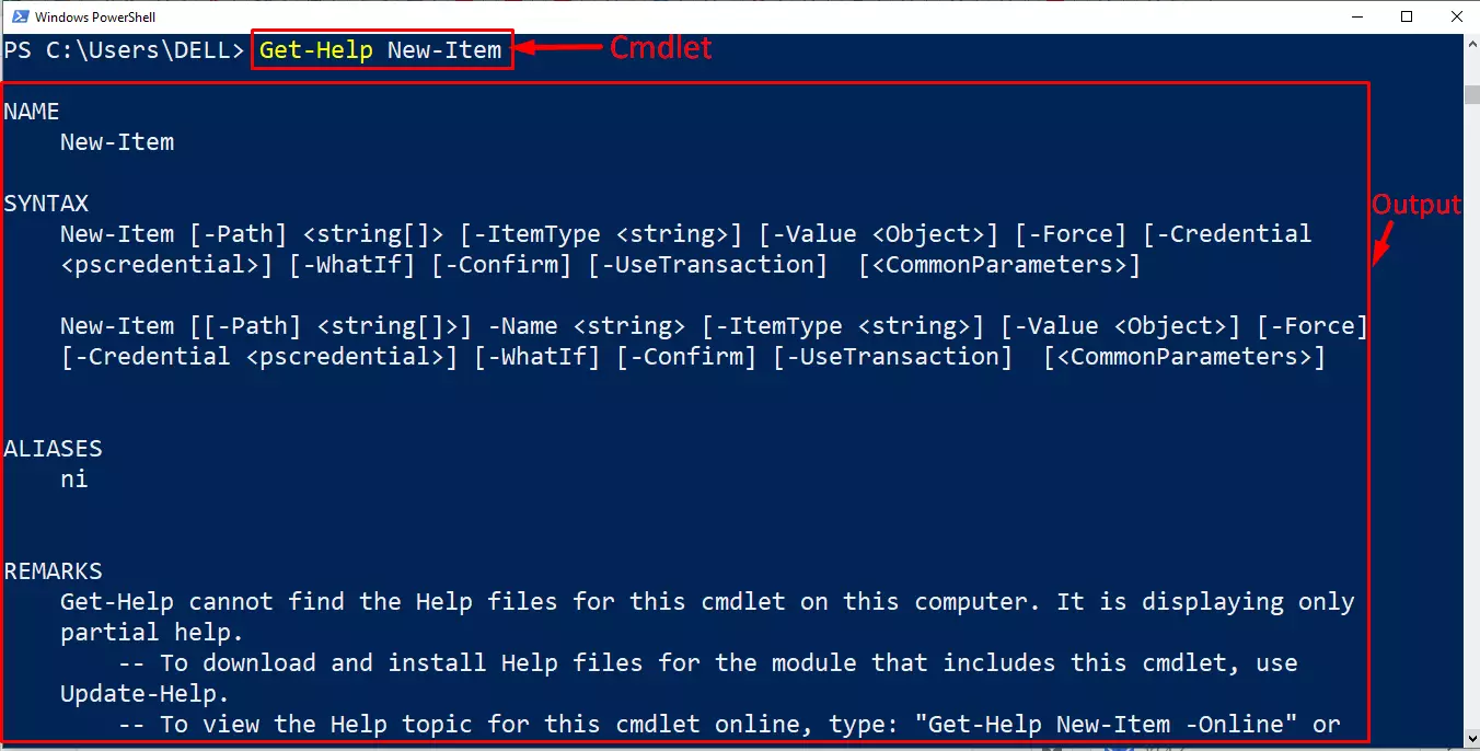 PowerShell cmdlet (command-let) भनेको के हो? 7416_1