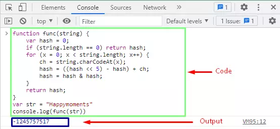 JavaScript hash() function | ອະທິບາຍ 7426_1