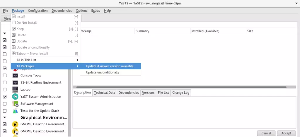 Otu esi emelite ngwugwu niile na OpenSUSE 7429_8