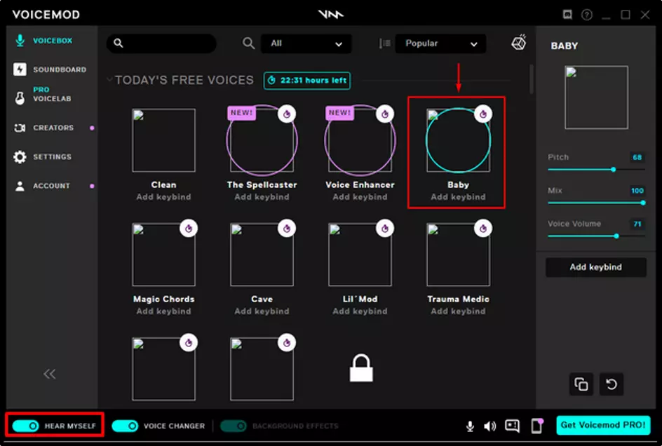 Otu esi eji VOICEMOD na Desktọpụ Discord 742_19