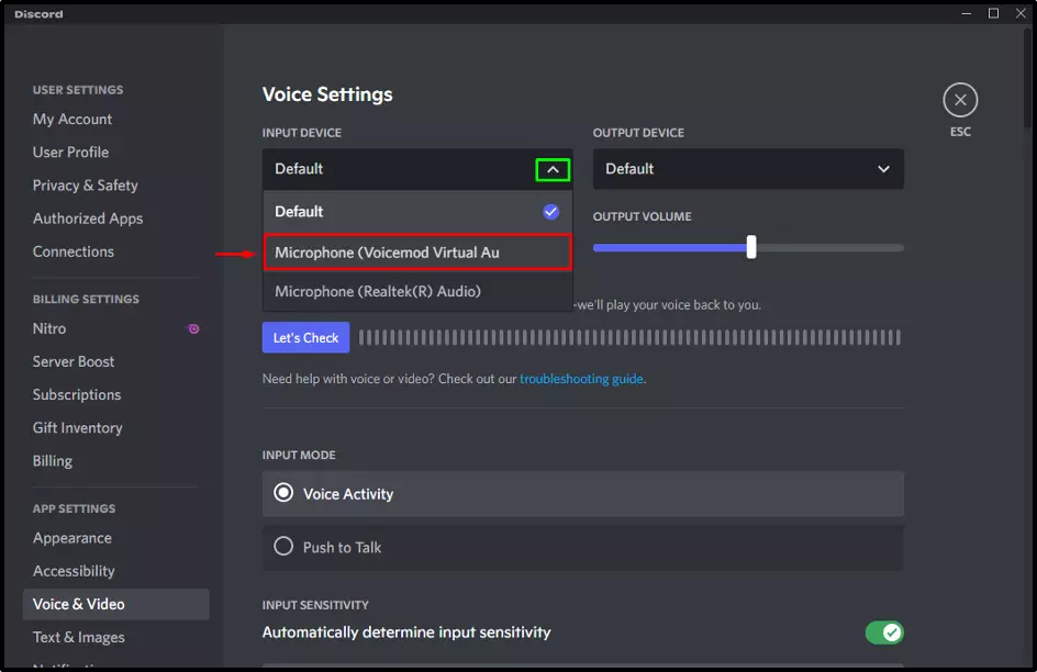 Otu esi eji VOICEMOD na Desktọpụ Discord 742_22