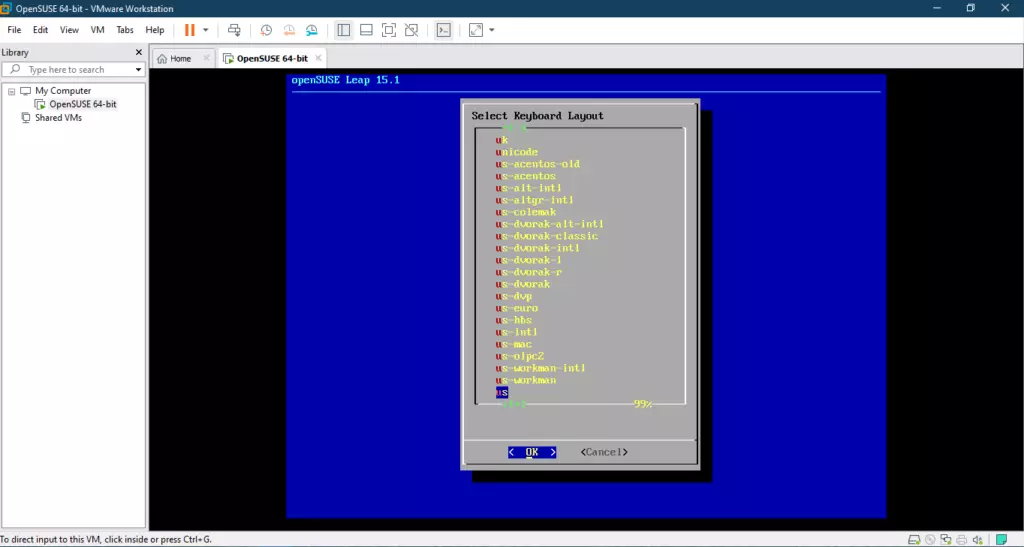 Ahoana ny fametrahana sy fanamafisana ny OpenSUSE JeOS 7431_34