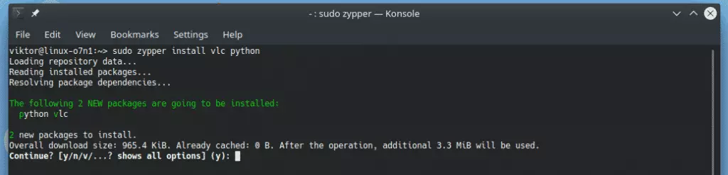 Kako uporabljati upravitelja paketov OpenSUSE 7438_11