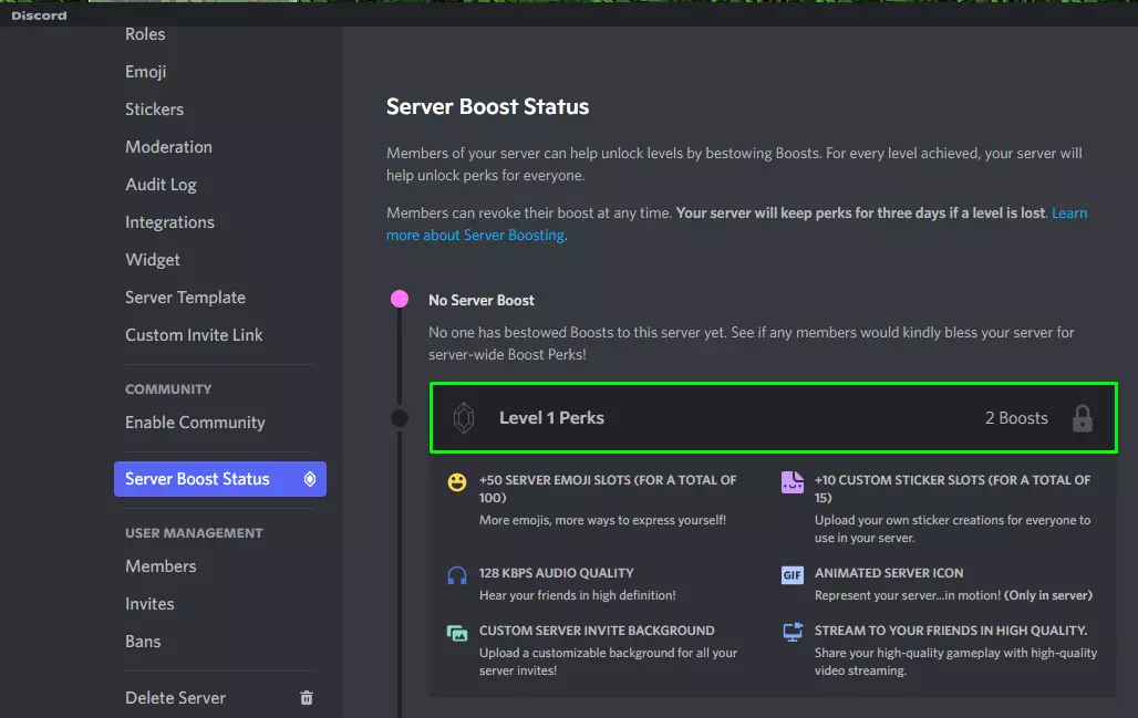 Что дает прокачка сервера Discord? 744_1