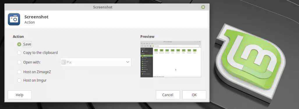 Πώς να τραβήξετε στιγμιότυπα οθόνης στο Linux Mint 19 7456_3