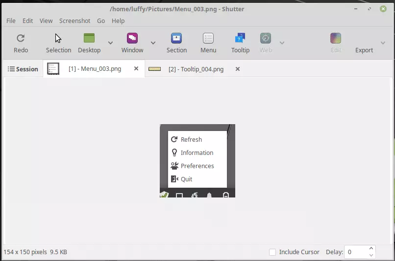 Linux Mint 19 ekraanipiltide tegemine 7456_4
