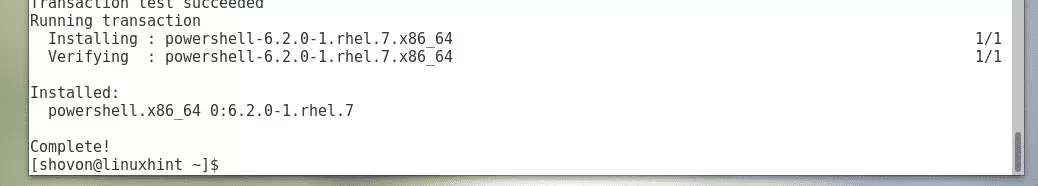 Installige ja alustage PowerShelliga CentOS-is 7470_6