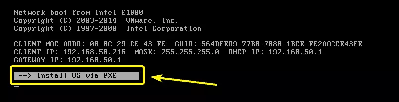 Конфигурисање ПКСЕ мрежног сервера за покретање на ЦентОС 7 7471_41