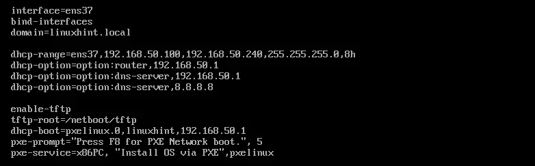 Konfigurácia PXE Network Boot Server na CentOS 7 7471_8