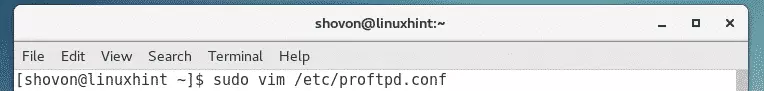 CentOS 7 တွင် ProFTPd ဖြင့် FTP ဆာဗာကို မည်သို့တပ်ဆင်ရမည်နည်း။ 7472_31