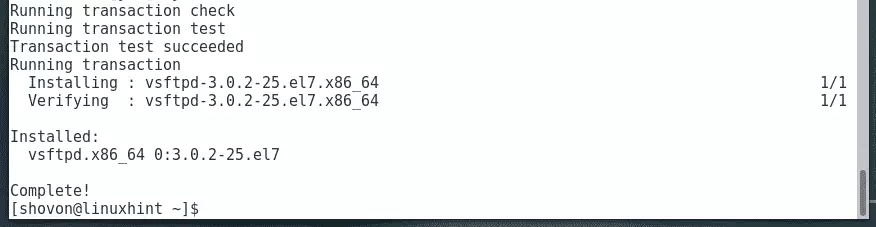 CentOS 7 တွင် vsftpd ဖြင့် FTP ဆာဗာကို မည်သို့တပ်ဆင်ရမည်နည်း။ 7473_5