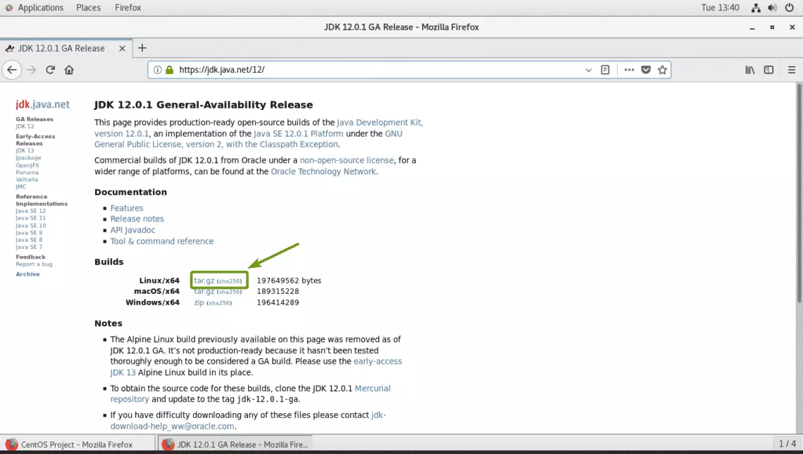 CentOS 7-ൽ JDK 12 എങ്ങനെ ഇൻസ്റ്റാൾ ചെയ്യാം 7475_12