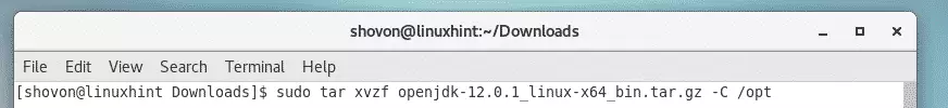 Uyifaka njani i-JDK 12 kwi-CentOS 7 7475_17