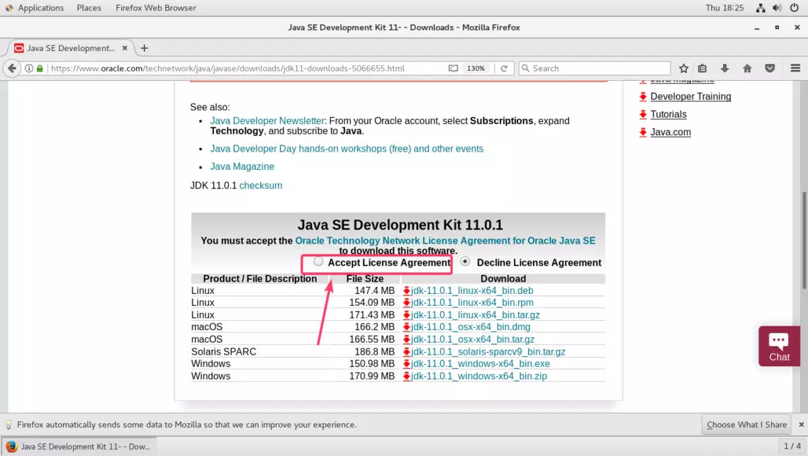 Nruab Oracle JDK 11 ntawm CentOS 7 7487_3