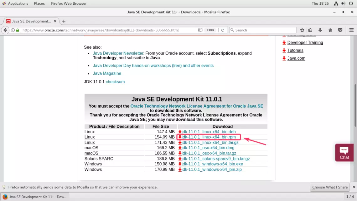 Instalirajte Oracle JDK 11 na CentOS 7 7487_4